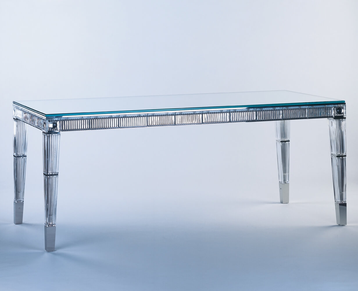 Crystal Supper, table, Darkside collection (Baccarat)